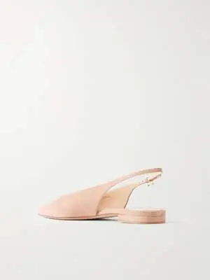GIANVITO ROSSI Robbie Suede Slingback Ballet Flats