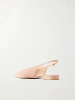 GIANVITO ROSSI Robbie Suede Slingback Ballet Flats