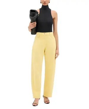 Another Tomorrow Denim Curved Pant
