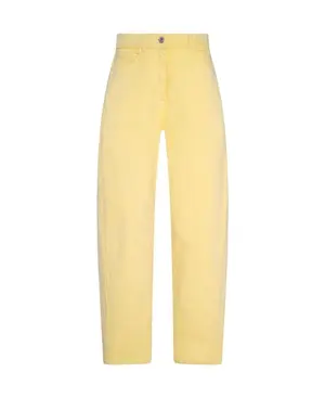 Another Tomorrow Denim Curved Pant