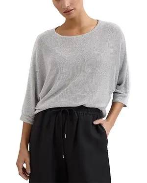 PHASE EIGHT Cristine Dolman Sleeve Top - Silver