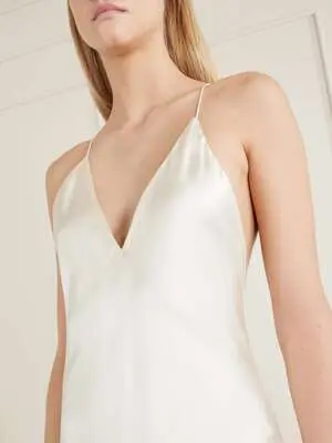 NILI LOTAN Ira Silk-charmeuse Gown