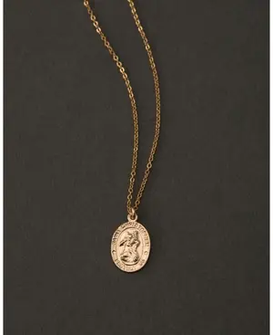 SET & STONES St. Christopher Charm Necklace