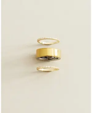 SET & STONES Aurora Smart Ring Stacking Set
