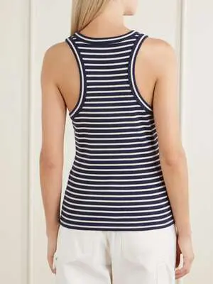 NILI LOTAN Hank Striped Cotton Tank