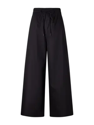 LA LIGNE Cotton Wide-leg Trousers - Black