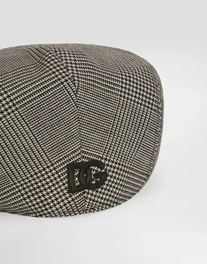 Dolce & Gabbana Dolce Gabbana Houndstooth Flat Cap