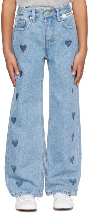 KIMHEKIM Heart Stamped Jeans