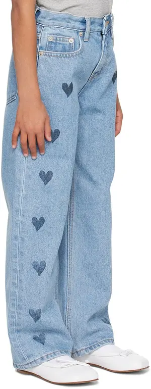 KIMHEKIM Heart Stamped Jeans