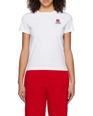 Kenzo Boke Flower Embroidered Crewneck T-shirt