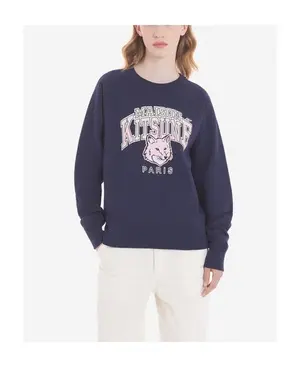 Maison Kitsuné Logo-printed Crewneck Sweatshirt