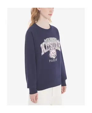 Maison Kitsuné Logo-printed Crewneck Sweatshirt