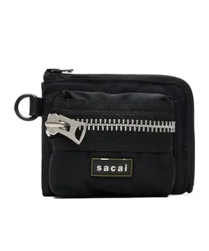 Sacai Pocket Fragment Zippered Storage Bag - Black