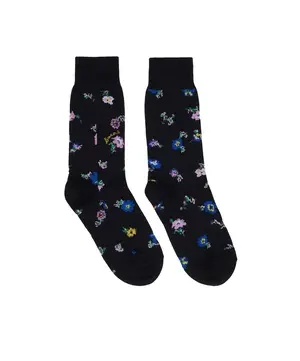 Sacai Floral Pattern Mid-calf Socks