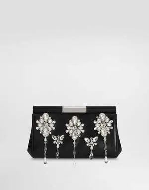 Dolce & Gabbana Crystal-embellished Clasp Clutch