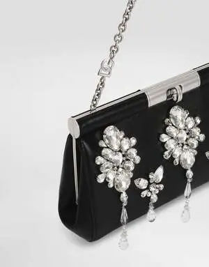 Dolce & Gabbana Crystal-embellished Clasp Clutch