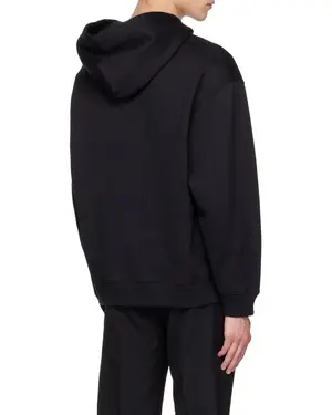 Valentino Garavani Vltn Logo Printed Drawstring Hoodie