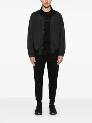 Stone Island Compass-badge High-neck Zip-up Jacket