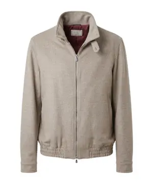Brunello Cucinelli High Neck Zip-up Jacket - No