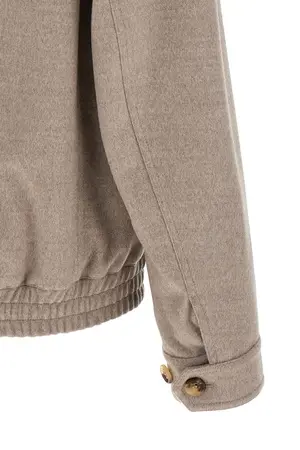 Brunello Cucinelli High Neck Zip-up Jacket - No