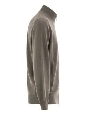 Brunello Cucinelli Zip-up Knitted Cardigan - Grey