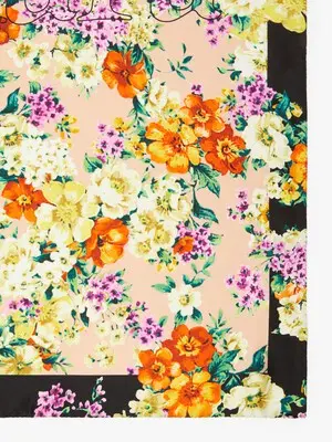 Max Mara Pattern Silk Scarf