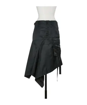 Sacai Nylon Twill Asymmetric Skirt