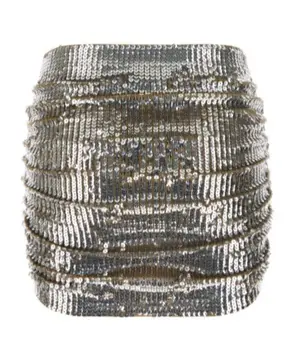 Dsquared2 Chic Night All-over Paillettes Skirt - Gray