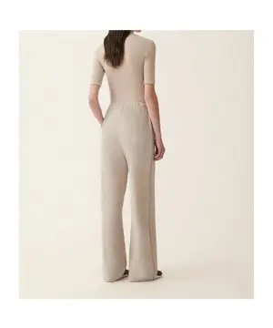 Fabiana Filippi Elastic Waist Wide-leg Pants