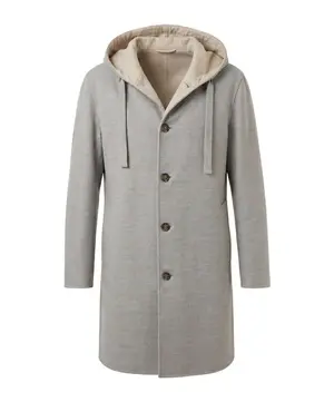 LARDINI Long-sleeved Hooded Coat