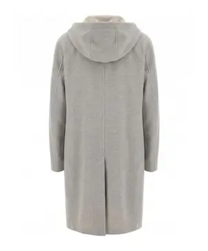 LARDINI Long-sleeved Hooded Coat