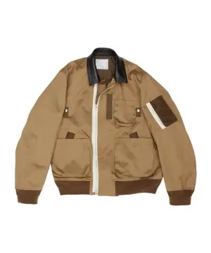 Sacai Long-sleeve Casual Jacket - Brown