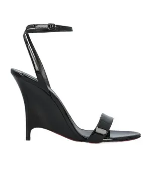 CHRISTIAN LOUBOUTIN Zezeenella Strappy Wedge Sandals - Black