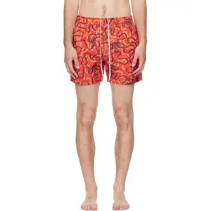 VIVIENNE WESTWOOD Allover Printed Drawstring Swim Shorts