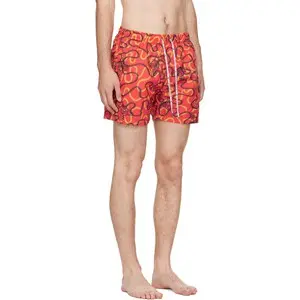VIVIENNE WESTWOOD Allover Printed Drawstring Swim Shorts