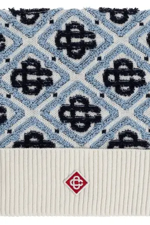 Casablanca Logo-jacquard Knit Beanie Hat