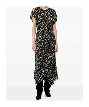 Isabel Marant Étoile Herva Devoré Silk Georgette Dress