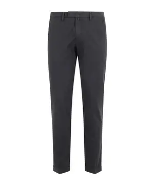 BRIGLIA 1949 Casual Trousers With Belt Loops - Black