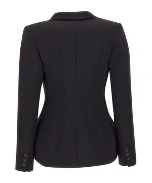 Elisabetta Franchi Fitted Double-breasted Blazer