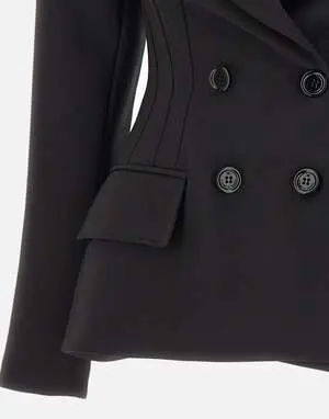 Elisabetta Franchi Fitted Double-breasted Blazer