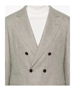 Brunello Cucinelli Double-breasted Wool Suit