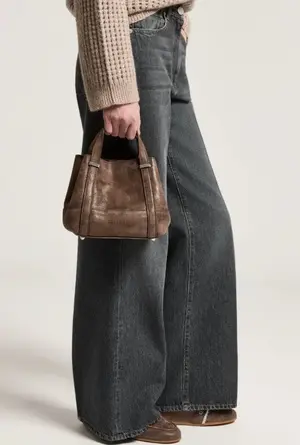 Peserico Itinera Suede Handbag