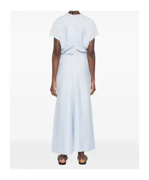 TOTEME Slouch Waist Crewneck Maxi Dress