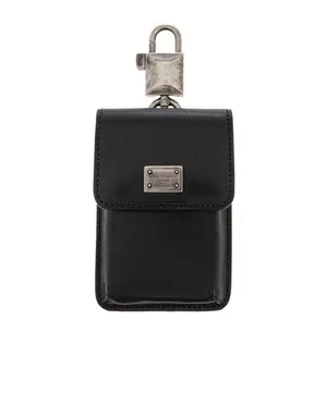 Dolce & Gabbana Padlock Plaque Travel Acessories - Black