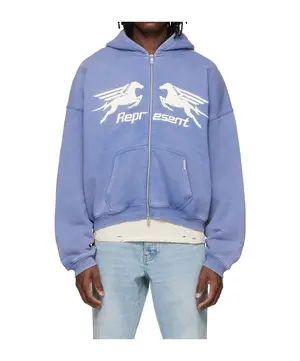 REPRESENT Zipper Hoodie - Indigo