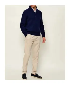 Eleventy Long-sleeved Wool Sweater With Button-front
