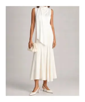 P.a.r.o.s.h High Waist Flared Midi Skirt