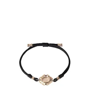 Dolce & Gabbana Sicily Fabric Bracelet - Black