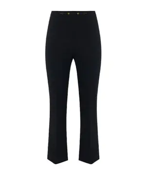 Elisabetta Franchi Pleated Flared Trousers