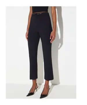 Elisabetta Franchi Pleated Flared Trousers